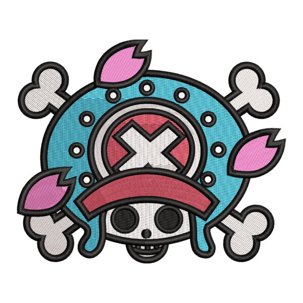 Chopper Logo Embroidery Design - One Piece | Embroiplanet