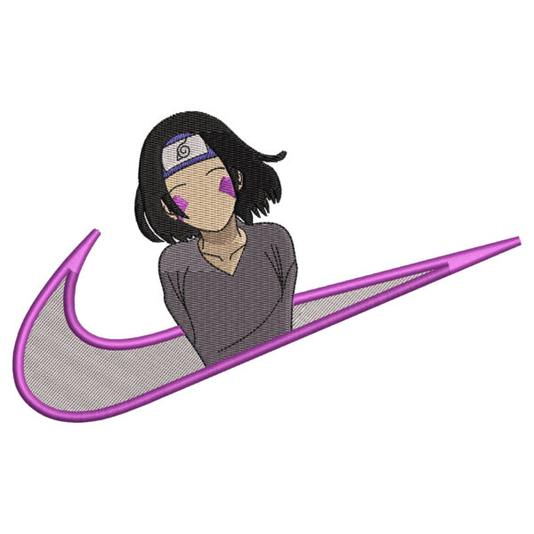 Rin Swoosh Embroidery Design - Naruto | Embroiplanet