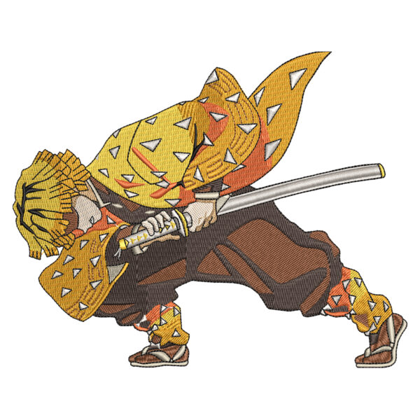 Zentisu Embroidery Design - Demon Slayer | Embroiplanet