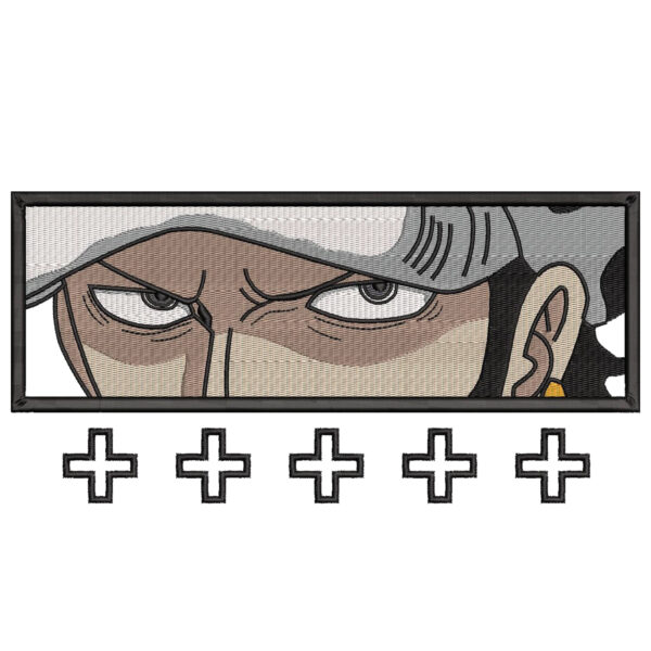 Law Eyes Embroidery Design - One Piece | Embroiplanet